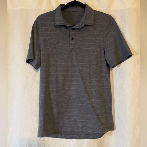 lululemon athletica | Shirts | Lululemon Mens Gray And Blue Stripped ...